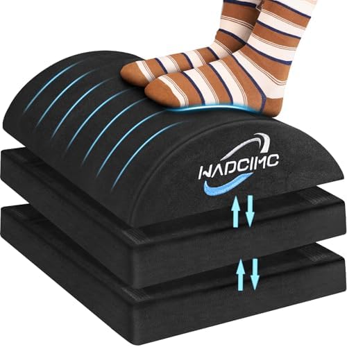 Amazon.com: WADCIMC Foot Rest for Under Desk at Work, Foot Stool with ...