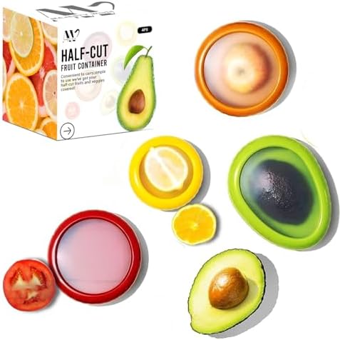 Amazon.com: Silicone Fruit Storage Box | Set of 4 Reusable Silicone ...