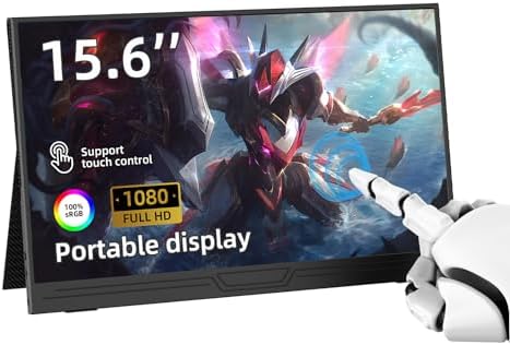 Portable Touchscreen Monitor,Touch Screen Monitor,HDMI USB-C IPS ...