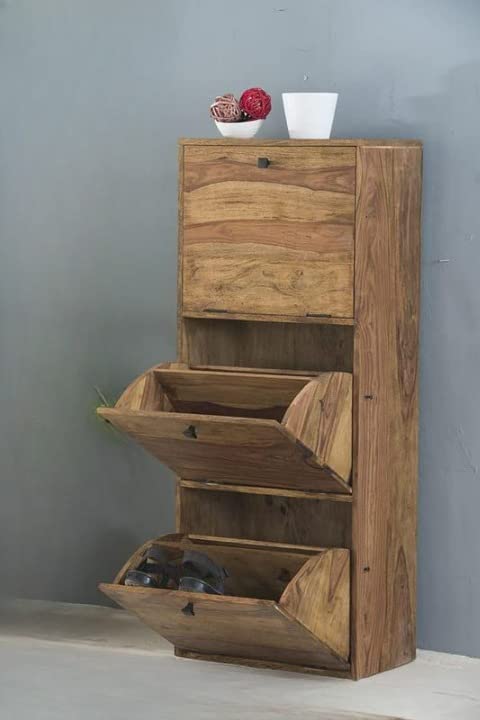 Wudniture Furniture Wooden Shoe Rack | Slipper Stand Chappal Shelf ...