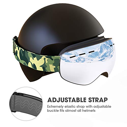 EXP VISION Snowboard Ski Goggles for Men, Women and Youth Snow Goggles ...