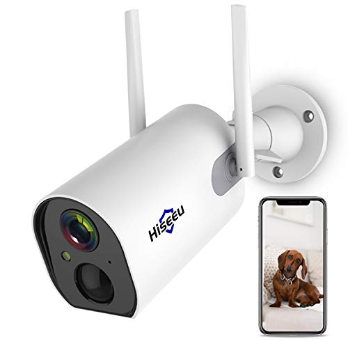 Hisseu Wireless Outdoor Security Camera Battery Powered Rechargeable ...