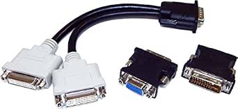 Copartner DMS60 to Dual DVI Video Cable DMS60-2DVI with 2X DVI to VGA ...