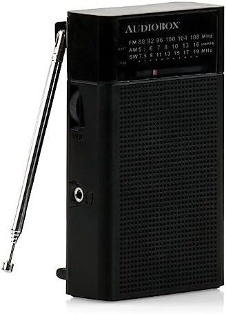 Amazon.com: Audiobox Portable Radio | AM/FM, 2AA Battery Operated for ...