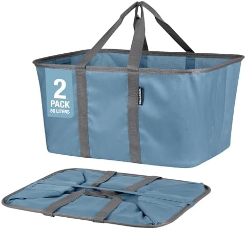 Amazon.com - Collapsible Reusable Grocery Bags, Foldable Shopping Tote ...