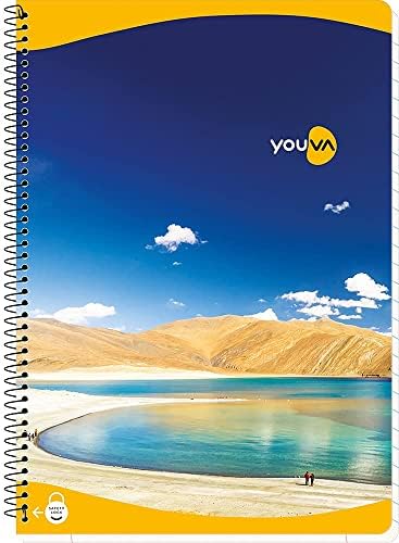 YOUVA Spiral Single Line Long Book-400Pages Single line A4 Size ...