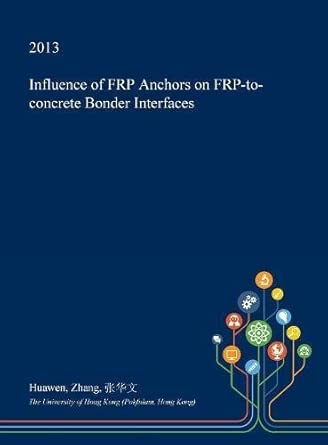 Influence of FRP Anchors on FRP-to-concrete Bonder Interfaces | Amazon ...