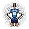 Amazon.com: Custom Volleyball Name Sticker Personalized Name Number ...