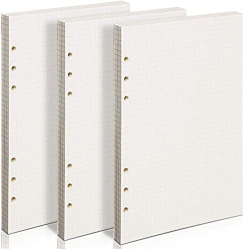 Amazon.com : 135 Sheets Planner Refill Paper Dotted Inserts Paper A5 6 ...