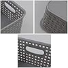 Readsky Plastic Storage Baskets Sets for Organizing, Grey Basket ...