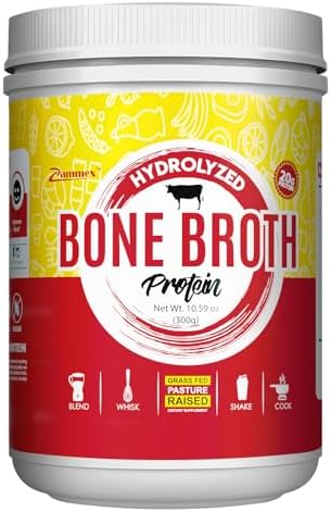 Amazon.com: Zammex Bone Broth Packets-20g Collagen Protein-Beef Bone ...
