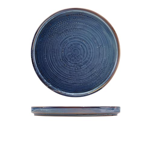 Genware Terra Porcelain, Aqua Blue, Low Presentation Plate, 250mm, LP ...