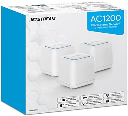 Amazon.com: Jetstream AC1200 Whole Home WiFi Mesh Routers 3-Pack, Up to ...