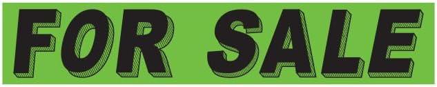 Amazon.com - Fluorescent Green “for Sale” Window Stickers for Car ...