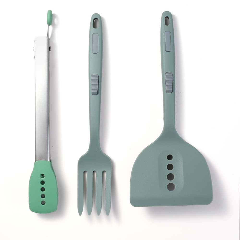 Amazon.com: Silicone cooking utensils cooking forks, frying pan shovel ...