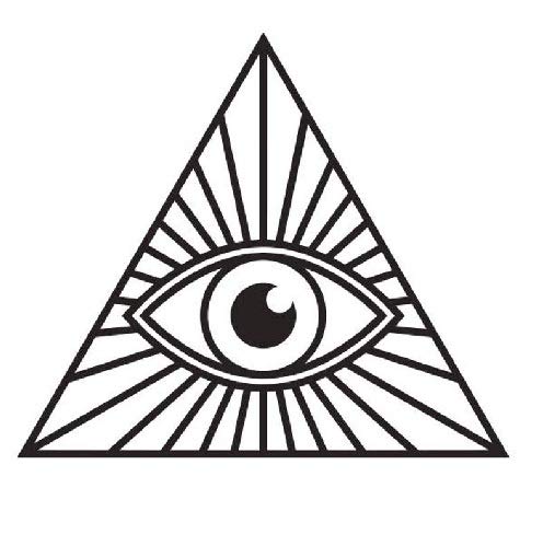 Ansh Illuminati Sticker for Hood, Sides, Bumper (Black) Length x Width ...