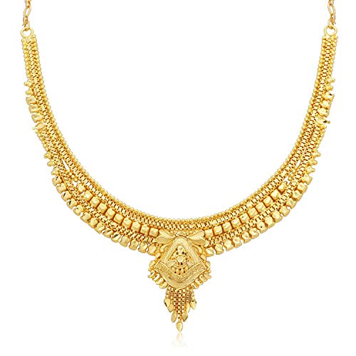 Parna One Gram Gold Plated Shahi Haar Traditional Multistrand ...