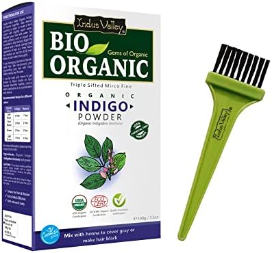 Amazon.com : INDUS VALLEY BIO Organic Indigo Powder (Indigofera ...