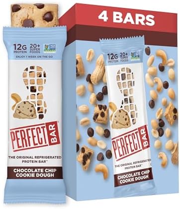 Amazon.com: Perfect Bar, Chocolate Chip Cookie Dough Protein Bar ...