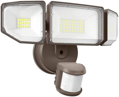 LUTEC 72W 7500LM LED Security Lights Motion Sensor Light Outdoor, 5000K ...