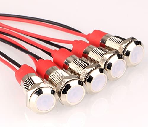 Amazon.com: Gebildet 8mm Waterproof Signal Indicator Lamp, 3V-4.5V-5V ...
