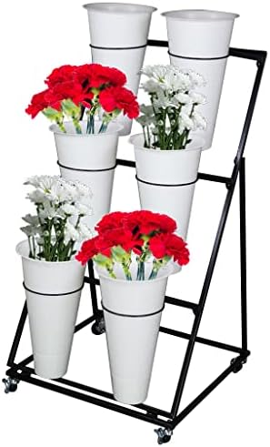 Amazon.com: Flower Display Stands with 12 Buckets, Flower Buckets for ...