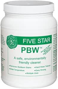 Five Star PBW Cleaner (Powdered Brewery Wash), 4-Pound Jar by Five Star ...