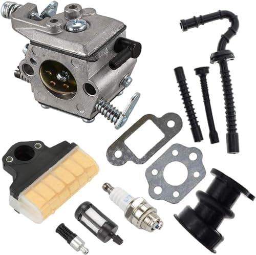 Amazon.com: Stihl MS250 Carburetor,Drintag Carburetor Ignition Coil Kit ...