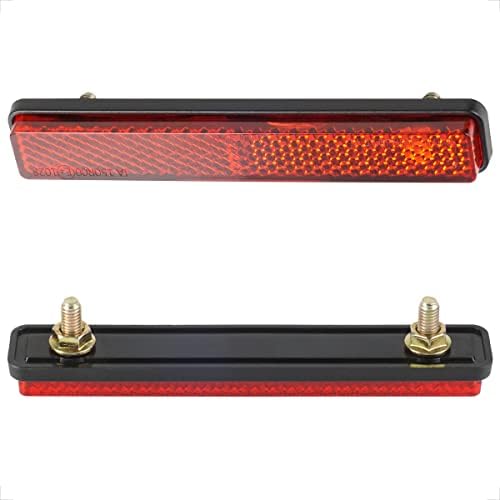 Amazon.com: evermotor Red Reflector for Motorcycle, 4.25 inch ...