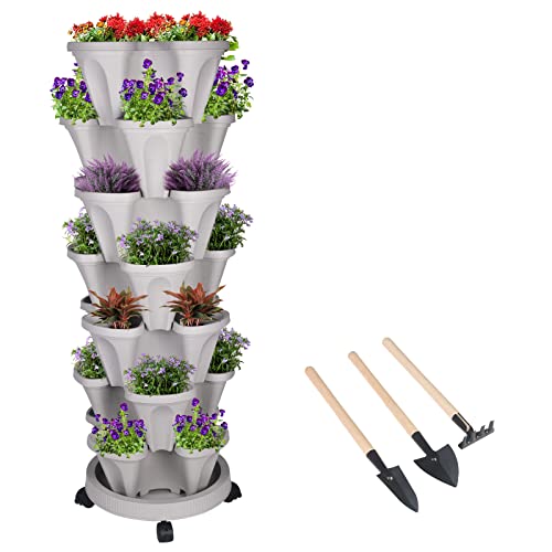 Vertical Planter 7 Tier Stackable Planters Garden Tower Planters ...