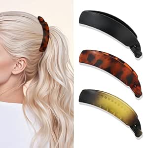 Amazon.com : WHAVEL Banana Clip for Women Strong Hold Banana Hair Clips for Thin Fine Thick Hair ...