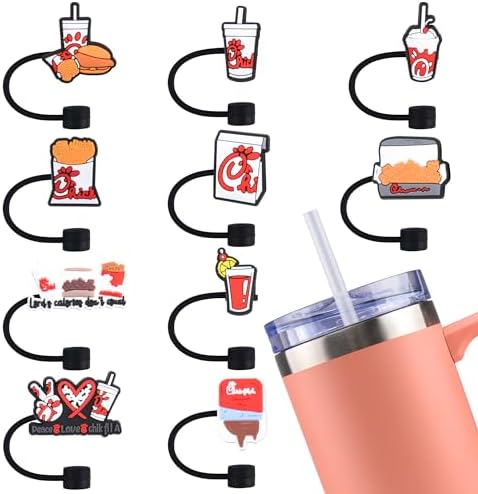 Amazon.com: 10 Pieces Summer Food Drinking Straw Topper Soft Drink ...