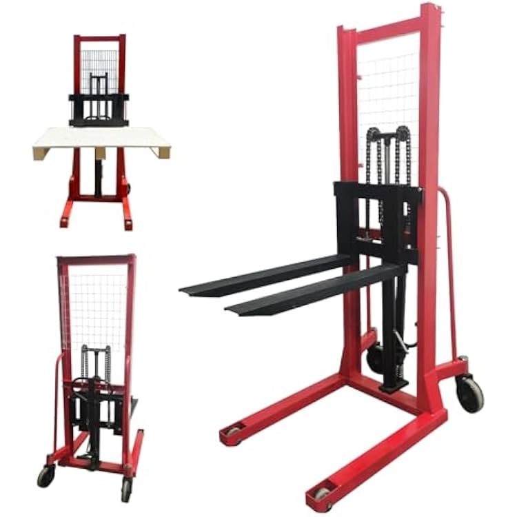 Manual Hydraulic Pallet Stacker 2200 LBS Load Pallet Nepal | Ubuy