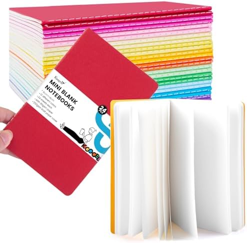 BELLE VOUS 12 Pack A6 Brown Kraft Notebook - Journal Notepads 6 designs ...