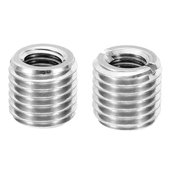 PATIKIL Thread Adapters Sleeve Reducing Nut, 2 Pcs M16xM10x15mm Male to ...