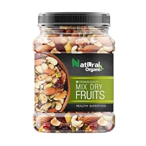 Natural Organix 100% Natural Mix Dry Fruits (500gm) Cashew, Almond ...