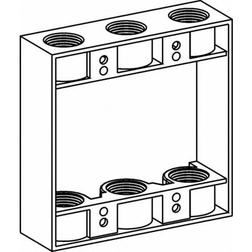 Amazon.com: Ark Lighting 2EXB75-6 2-Gang - Weatherproof Electrical Box ...