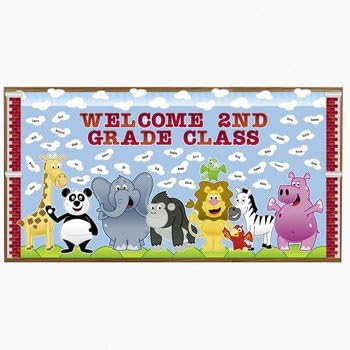Amazon.com: Welcome Zoo Bulletin Board Set - Teacher Resources ...