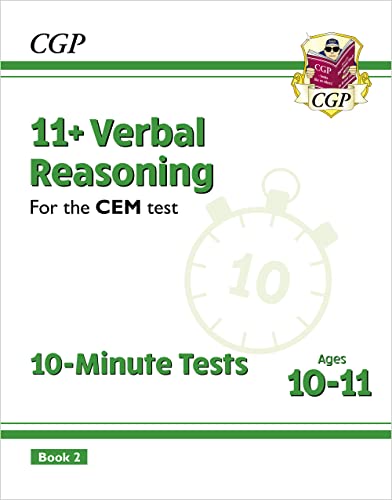 11+ CEM 10-Minute Tests: Verbal Reasoning - Ages 10-11 Book 2 ...
