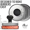 Amazon.com: Shop Square Burger Press Patty Maker with 100 Patty Papers ...