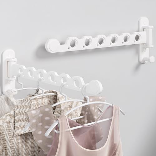 Amazon.com: JAUREE Clothes Drying Rack Wall Mounted, Laundry Drying ...