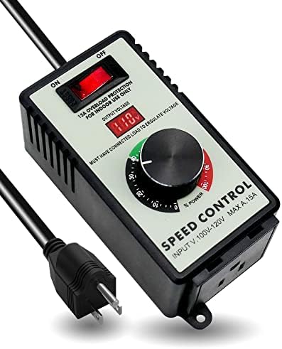 Amazon.com : AC Motor Speed Controller 110-120V / 15A Max, Variable Fan Speed Controller AC ...