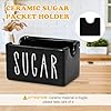 Amazon.com | MOJIEZUO Ceramic Sugar Packet Holder for Coffee Bar, Sugar ...