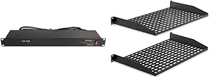 Amazon.com: Pyle 2-Pc 1U Server Rack Shelf & StarTech.com 8 Outlet Horizontal 1U Rack Mount PDU ...