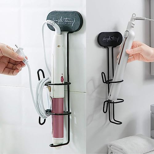 Hair Tool Organizer, Bathroom Hair Dryer Holder Wall Mounted Hair ...