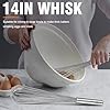 Amazon.com: Walfos Whisk,14in Large Whisks, Heavy Duty Stainless Steel ...