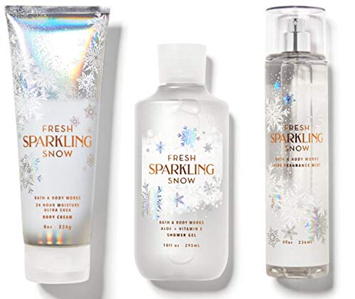 Bath And Body Works Fresh Sparkling Snow Trio Gift Set | Desertcart OMAN