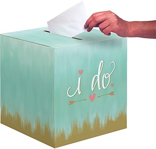 Amazon.com: Creative Converting Chalkboard Card Box, 12" x 12", Black ...