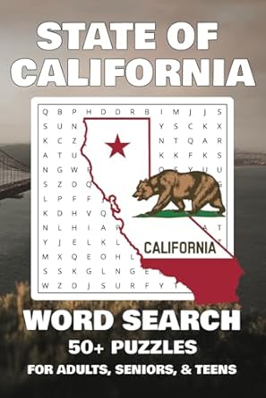 California Word Search Puzzle Book: Word Searches About the State of ...