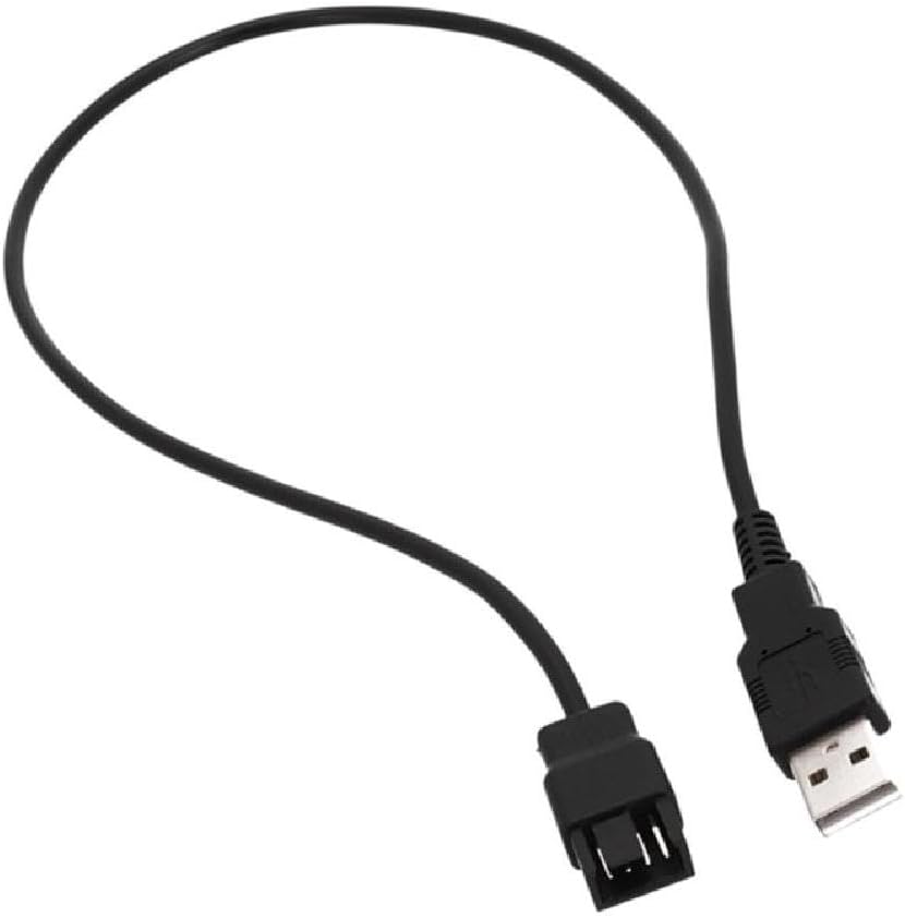 Amazon.com: 5V 4Pin Laptop Fan Power Cable USB To 4Pin PC Fan Cable USB ...